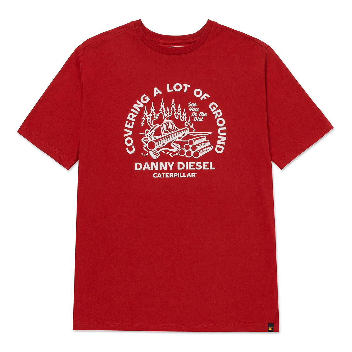 Camiseta Danny Diesel para hombre color rojo - Caterpillar El Salvador ...